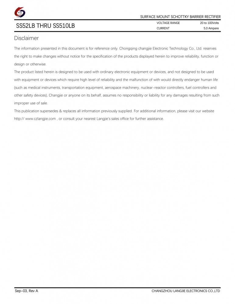 SS54LB datasheet page 6
