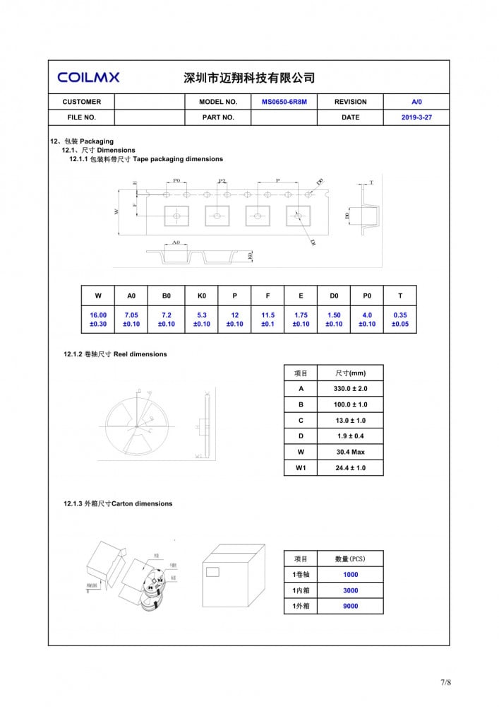 MS0650-6R8M datasheet page 7