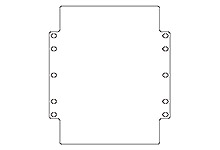 Enclosure, Die-cast Aluminum, S-8100 Series, without External Mounting Flanges, 330 x 230 x 181mm Outside Dimensions, Black RAL 9005