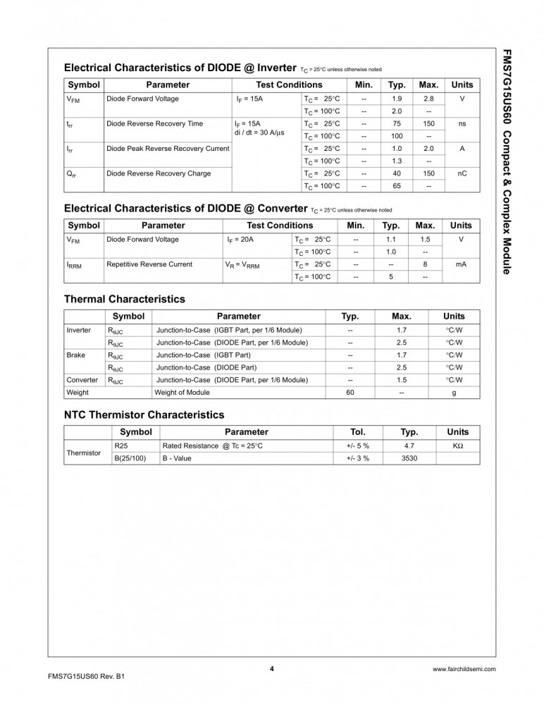 FMS7G15US60 datasheet page 4