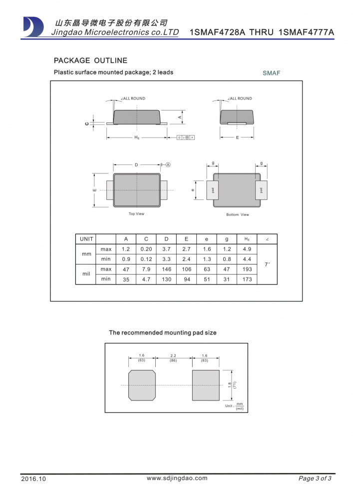 1SMAF4762A datasheet page 3