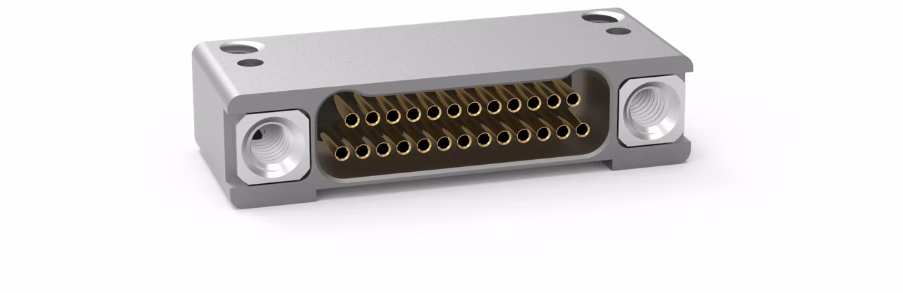 AirBorn N Series, Nano-D Board Mount Receptacle, 0.025
