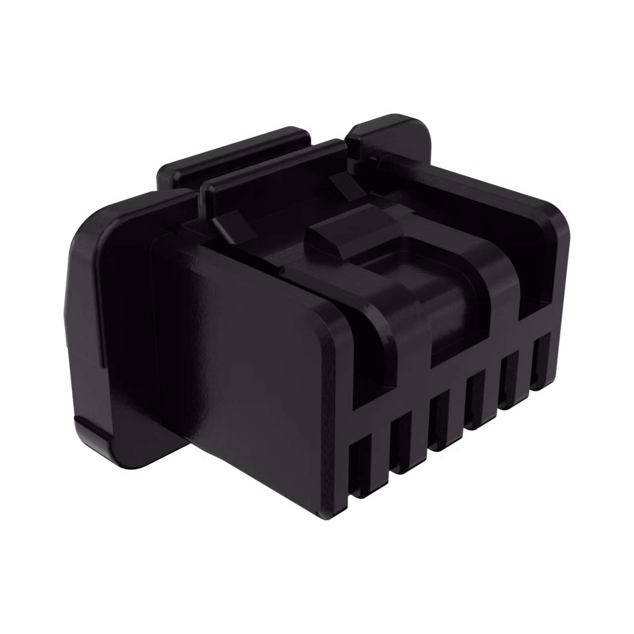 1.00mm Pitch, Rely-On Receptacle Crimp Housing, Single Row, Inner Positive Lock, 6 Circuits, Black for sale