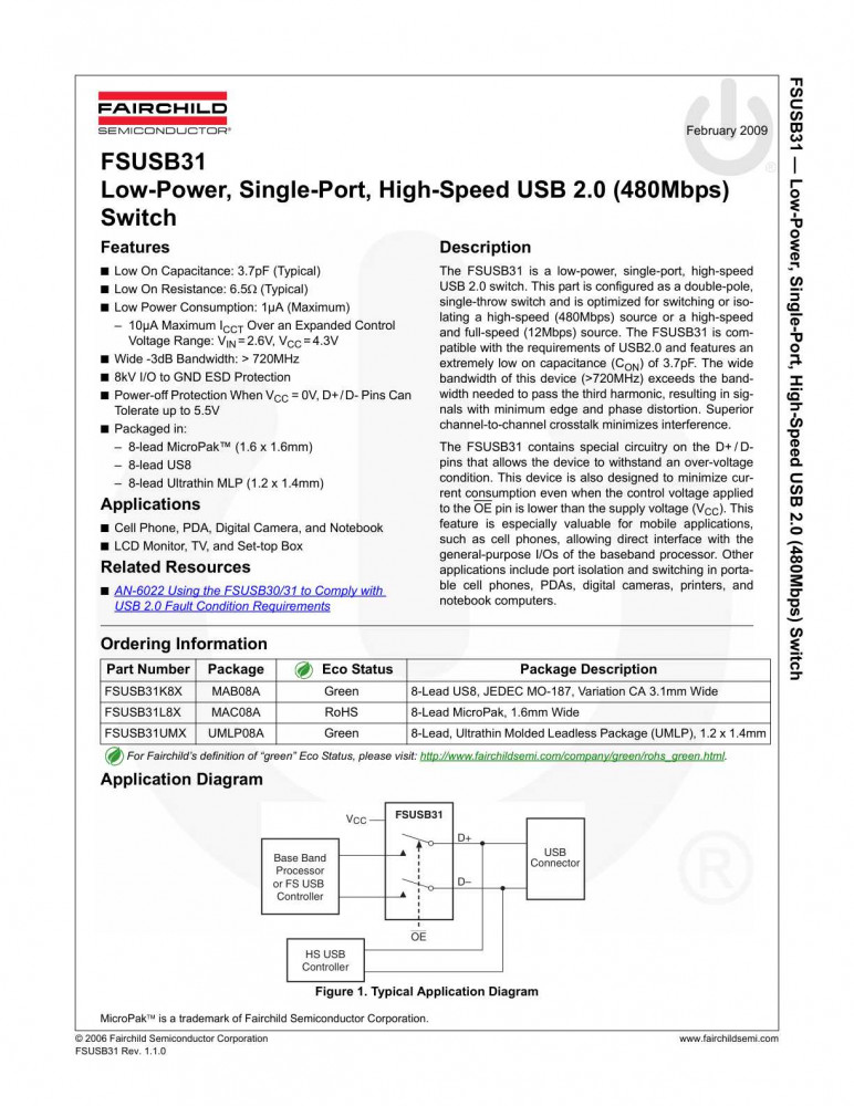 FSUSB31 datasheet page 2