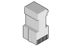 Press-In Tool for iPass+ zHD Vertical Cconnector Assembly