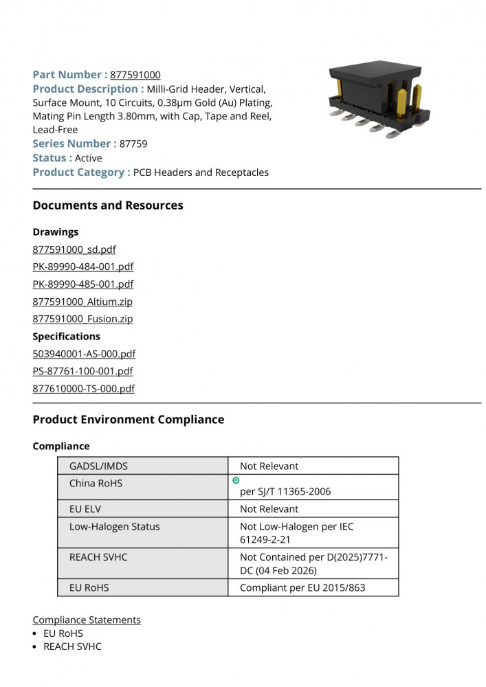877591000 technical document preview, page 1