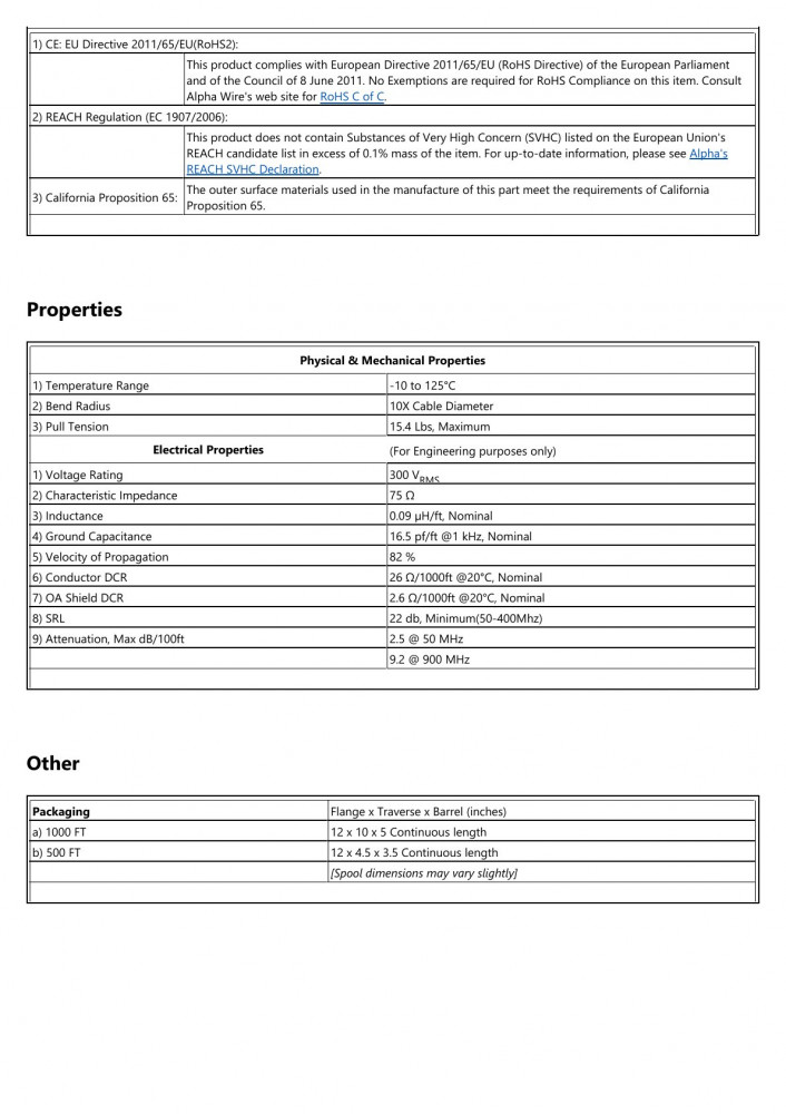 Alpha Wire 9102 specification page 2