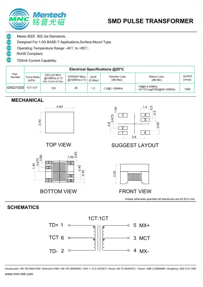 GA021G00 technical document page