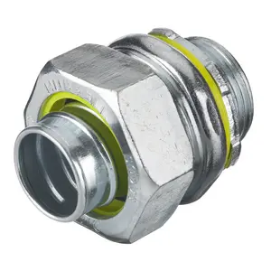 Kellems Wire Management, Liquidtight System, Straight Male Liquid Tight Connector, 1 1/2