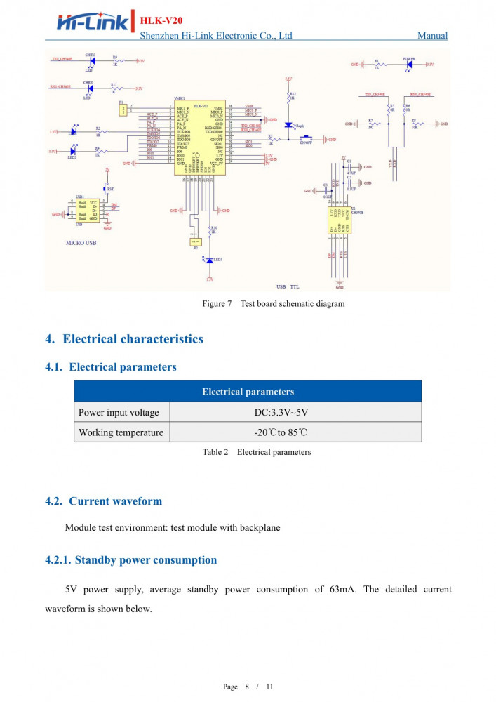 HLK-V20 datasheet page 10