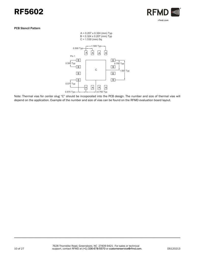 RF5602 datasheet page 10