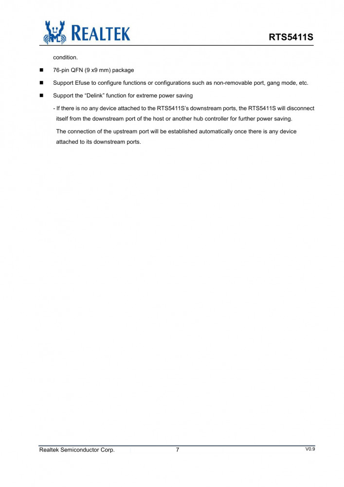 RTS5411S datasheet page 7