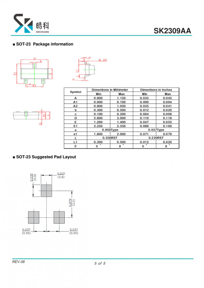 SK2309AA datasheet page 5
