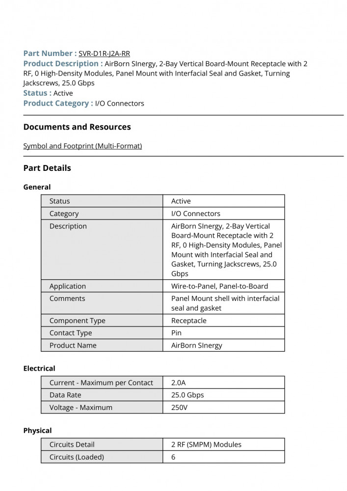 Technical document page image 1 for SVR-D1R-J2A-RR