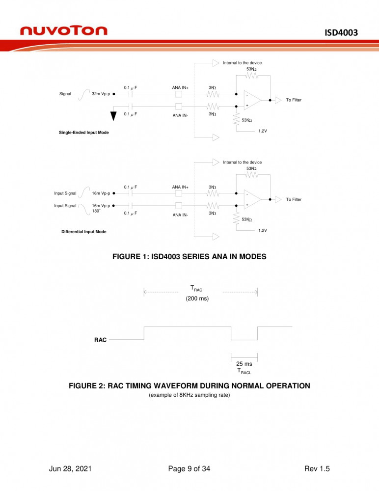 ISD4003 datasheet page 9