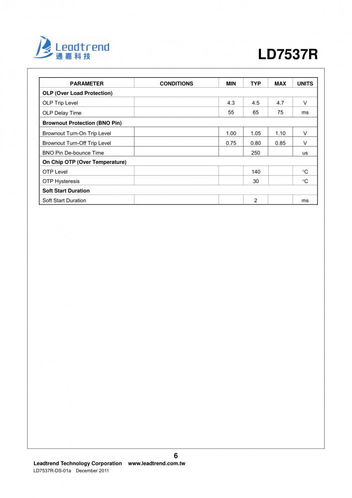 LD7537R datasheet page 6