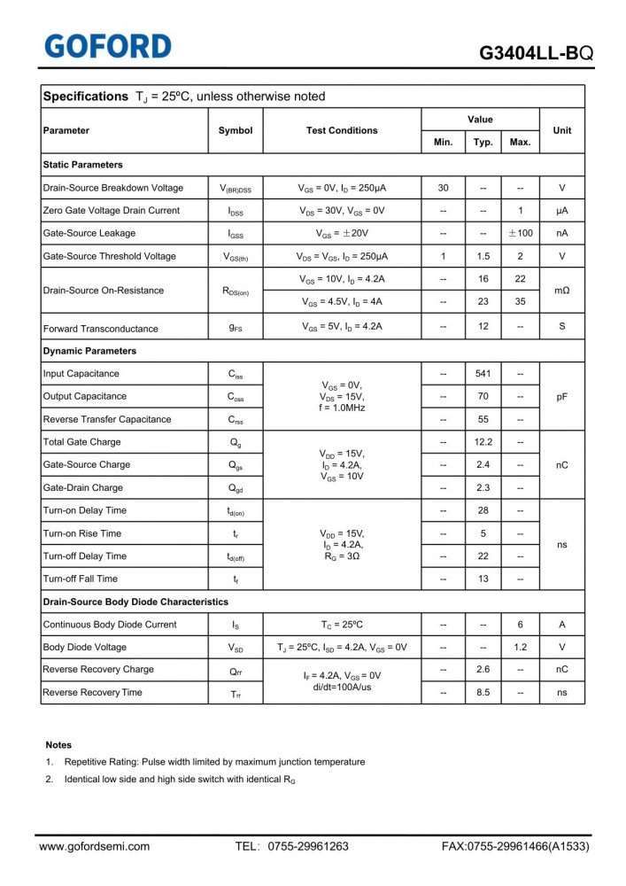 G3404LL-BQ datasheet page 2