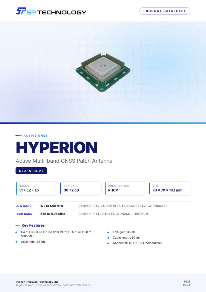 SZA-N-3G27 product document page 1