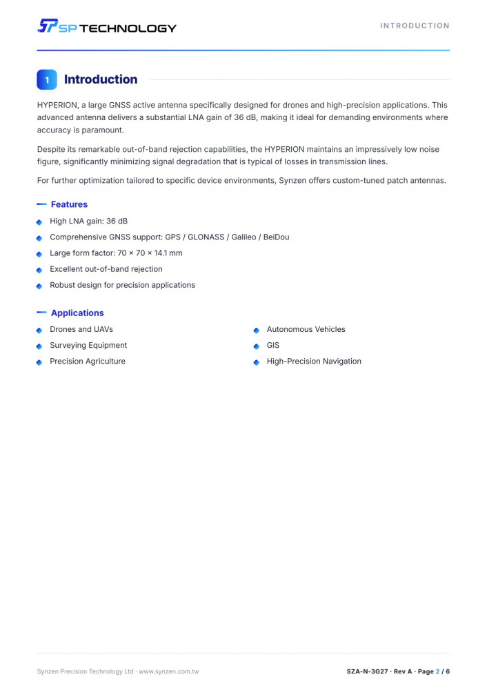SZA-N-3G27 product document page 2