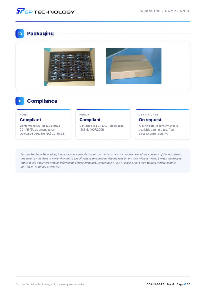 SZA-N-3G27 product document page 6