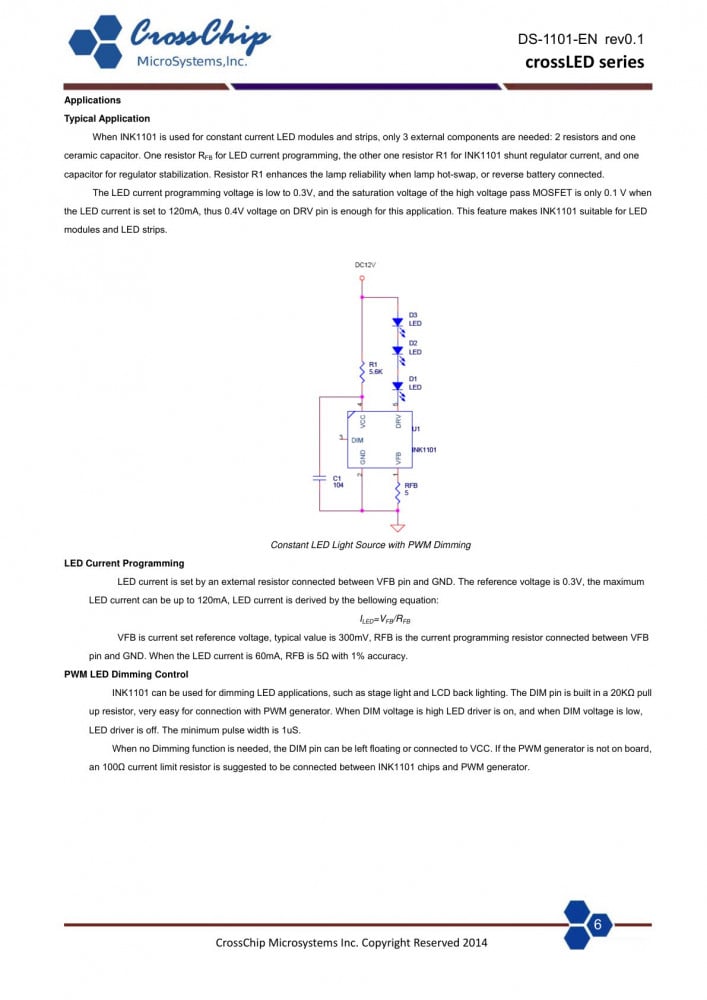 INK1101ST datasheet page 6