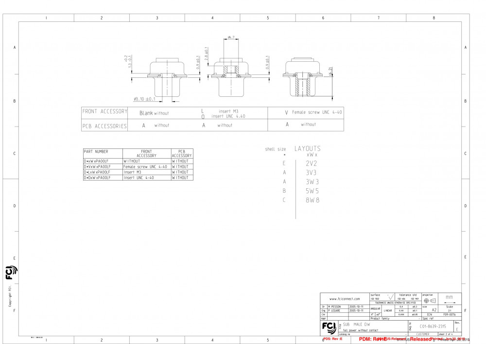 DE2V2PA00LF technical document page 2