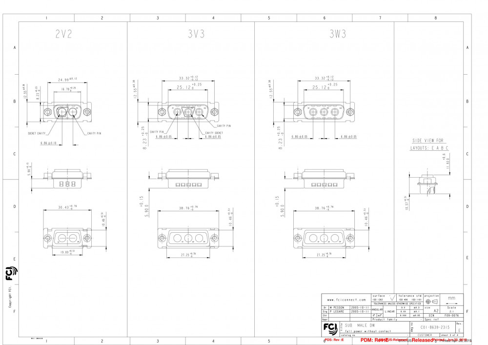 DE2V2PA00LF technical document page 3