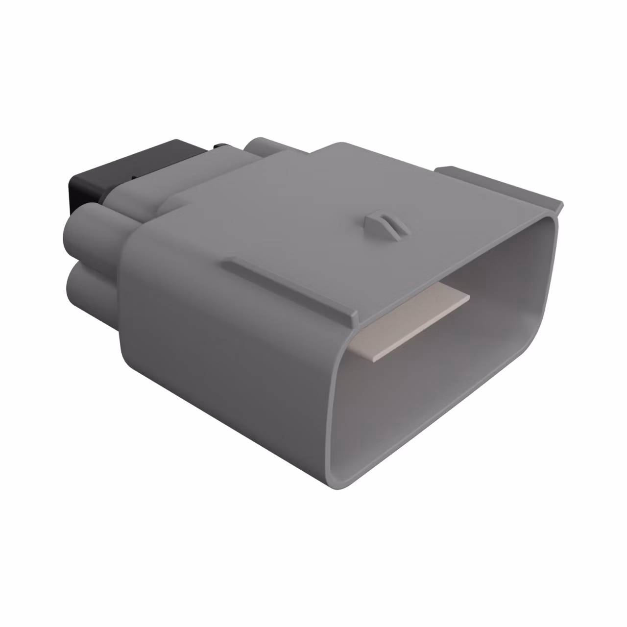 MX150 Hybrid Mat-Sealed Male Connector Assembly, Dual Row, 16 Circuits, Keying Option B, without Connector Position Assurance, Light Gray for sale