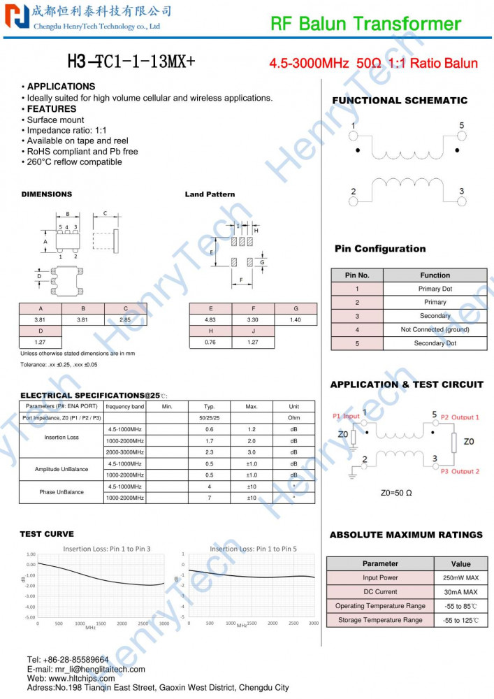 H3-TC1-1-13MX+ technical document page 1