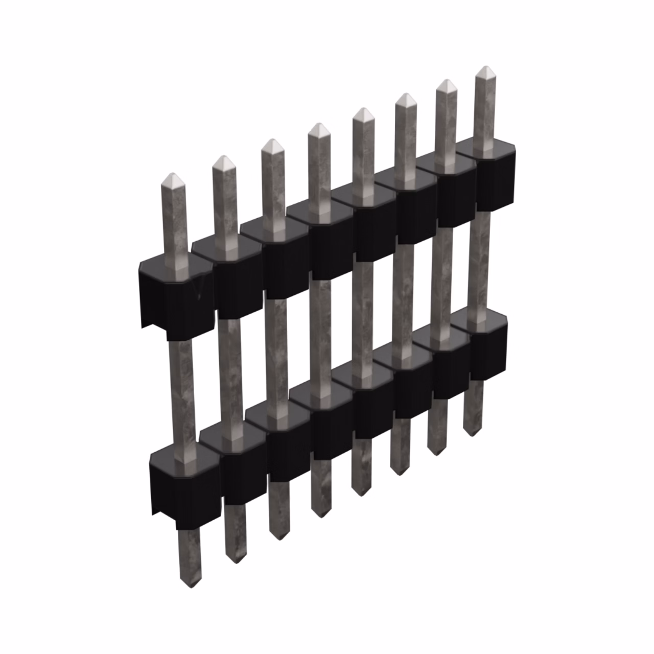 KK 254 PCB Header, Single Row, Dual Body, Through Hole, Vertical, 8 Circuits, 2.50µm Tin (Sn) Plating, 11.00mm Stacking Height, Tray Packaging, Lead-Free for sale