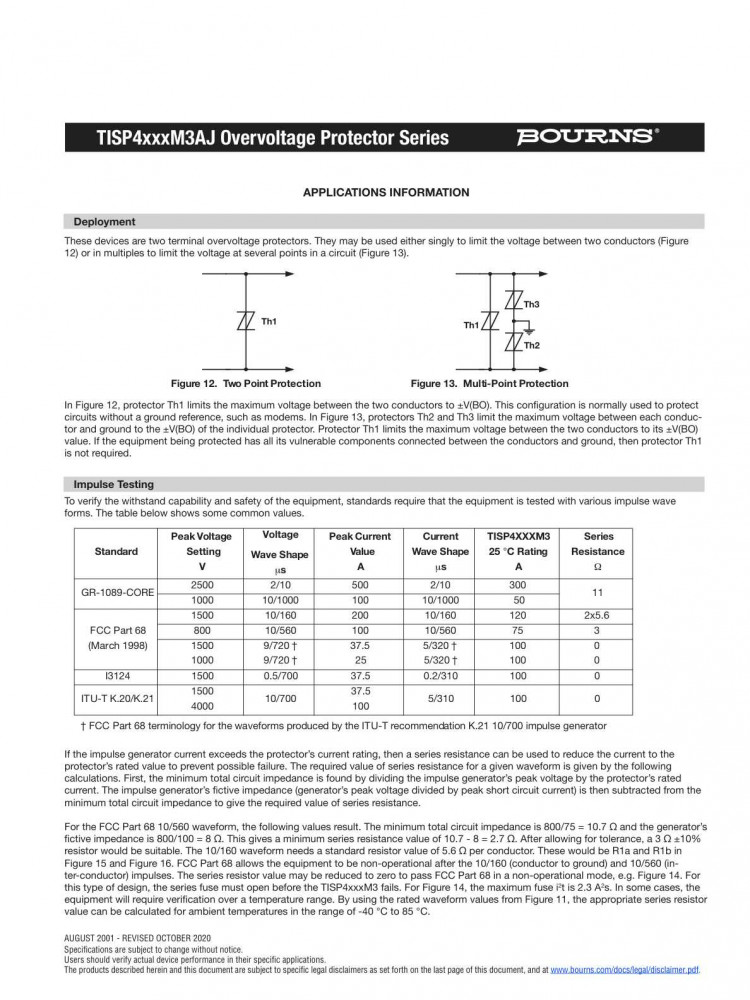 BOURNS TISP4145M3AJR-S datasheet page 9