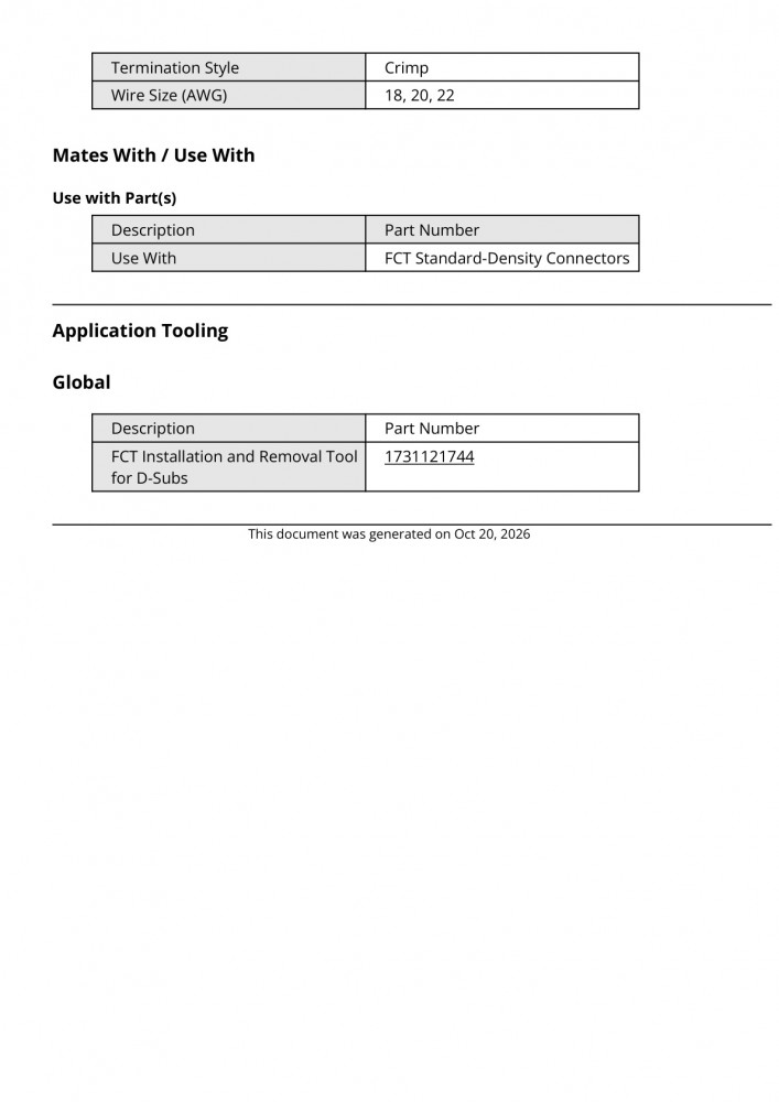 MOLEX 1731121030 technical document page 3