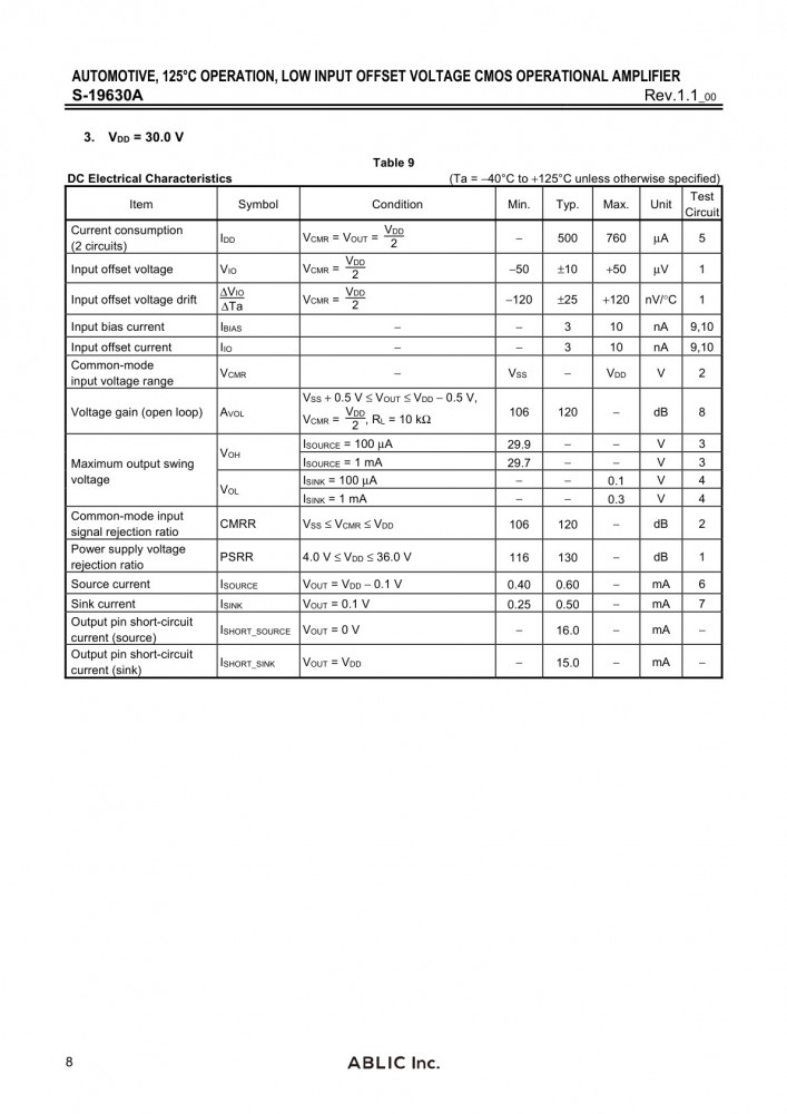 S-19630A datasheet page 8
