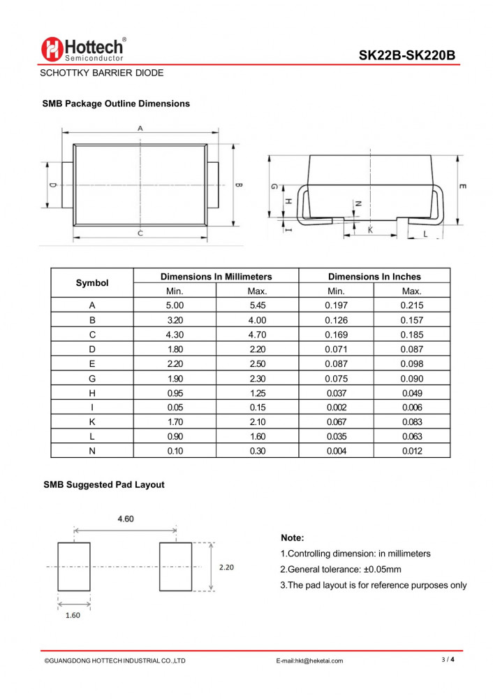 SK26B datasheet page 3