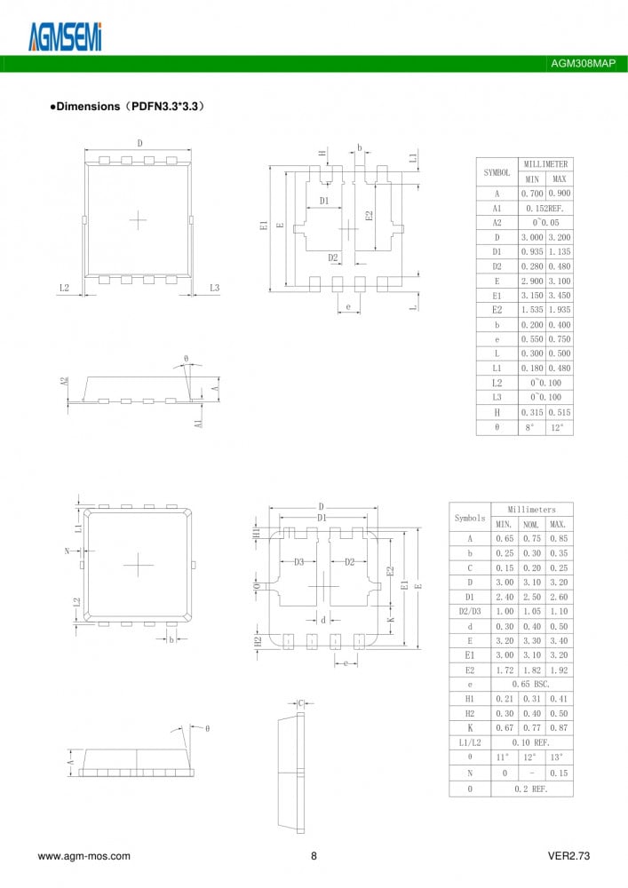 AGM308MAP datasheet page 8