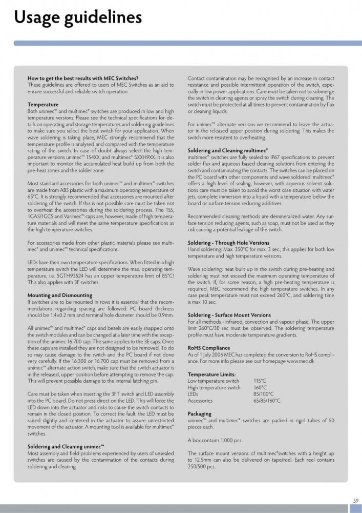 APEM technical document page 8