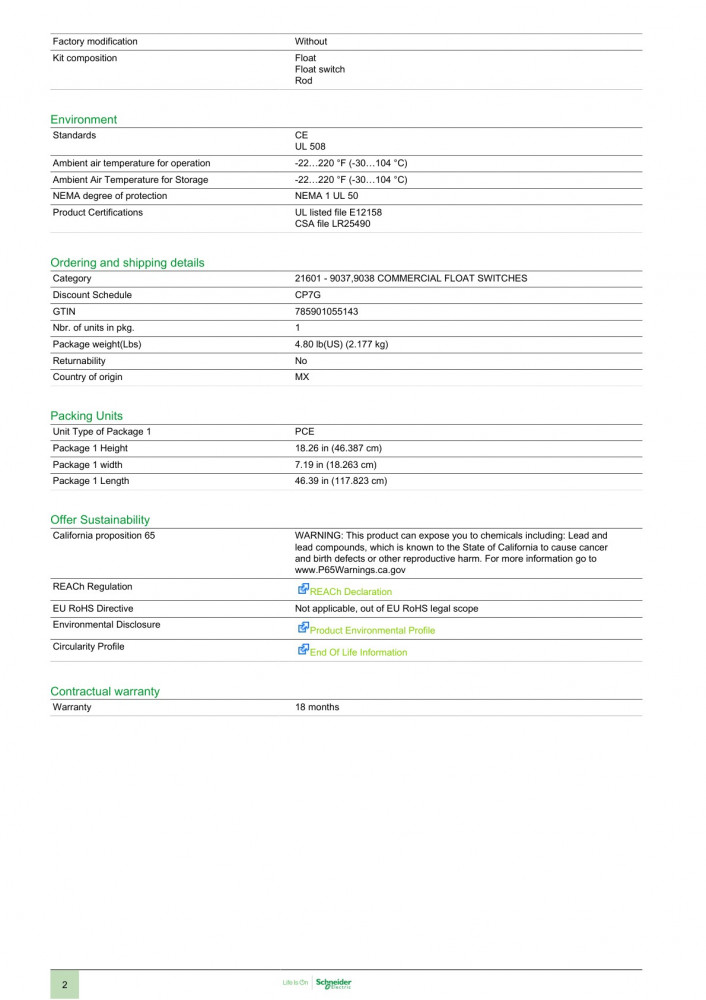 9037HG38 technical document page 2