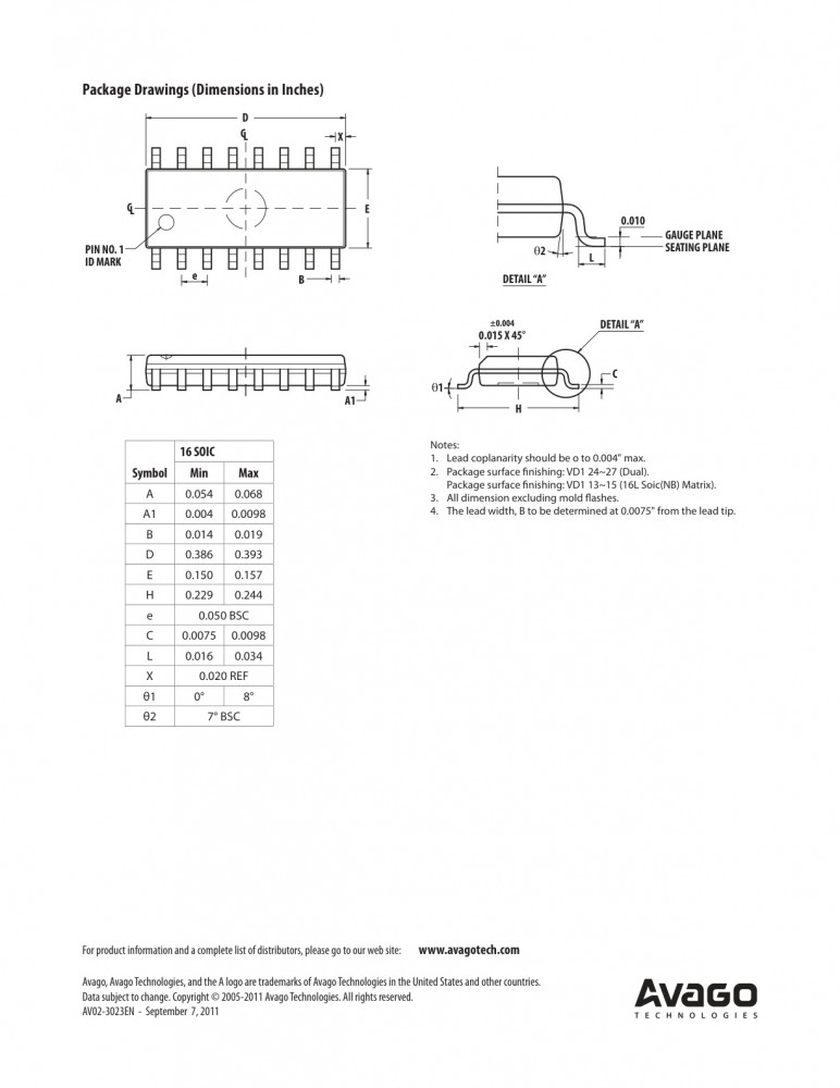 AEIC-2631-S16 datasheet page 3