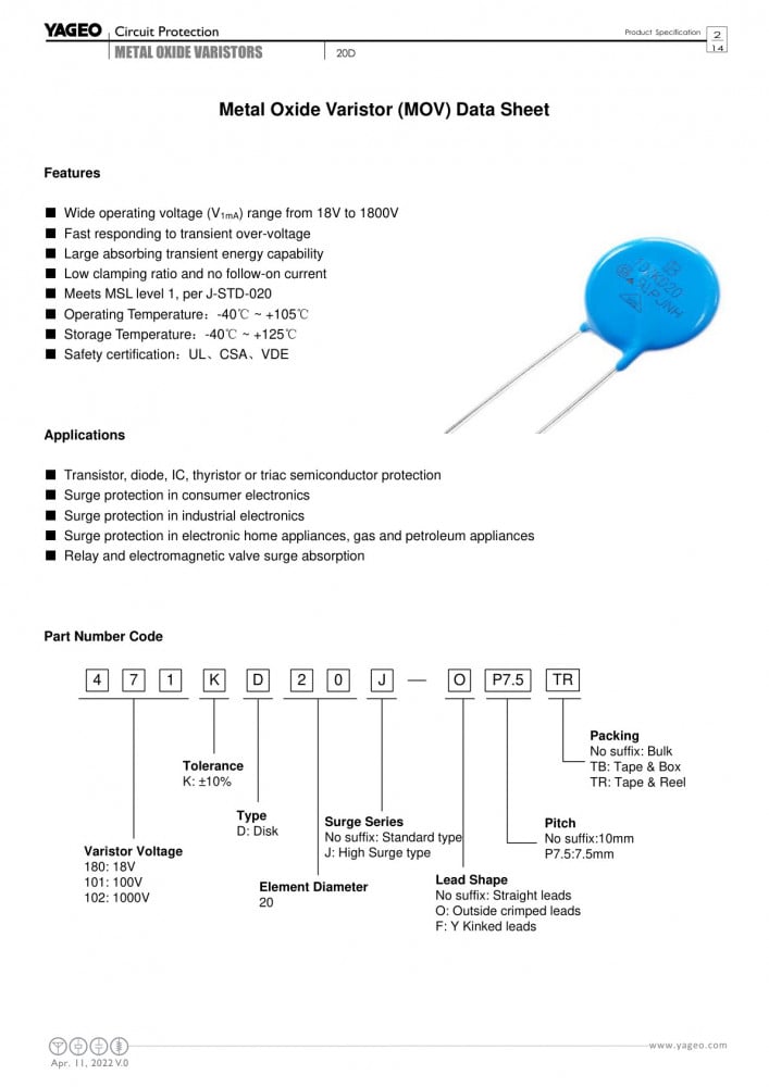 102KD20 datasheet page 2