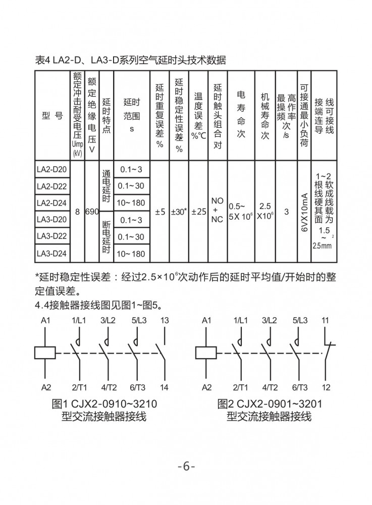 CJX2 contactor manual page 7
