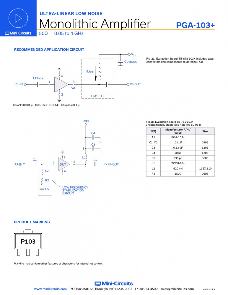 PGA-103+ datasheet page 4