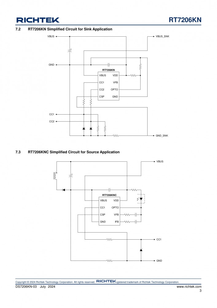 RT7206KN datasheet page 3