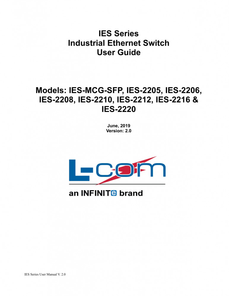 L-com IES Series User Guide page 1