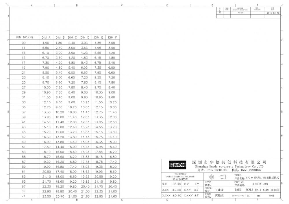 HDGC 0.3K-HX-25PWB technical drawing page 2