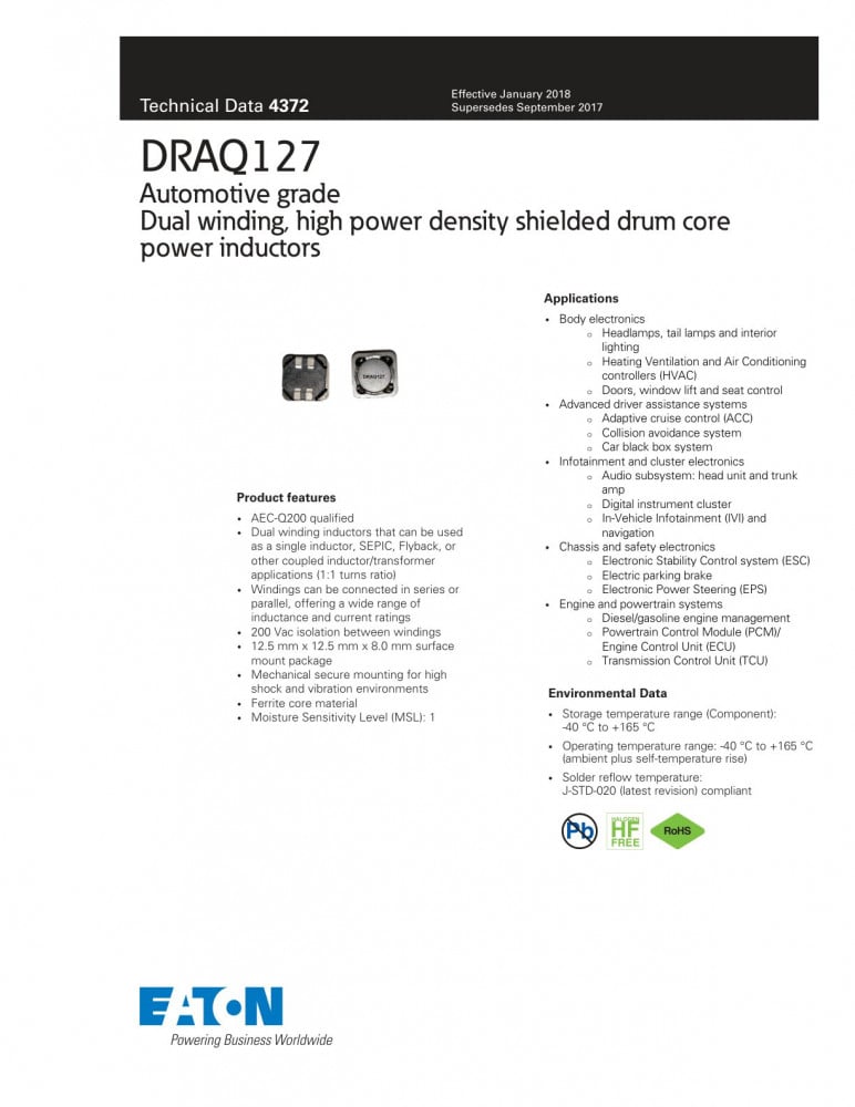 DRAQ127 datasheet page 1