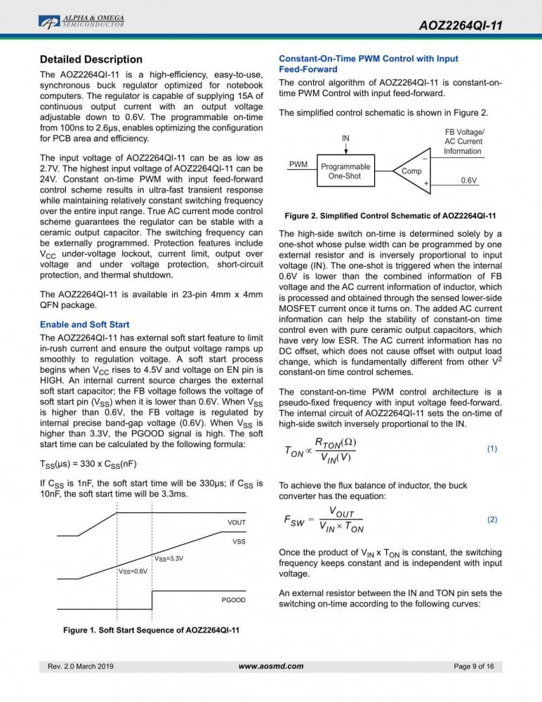 AOZ2264QI-11 datasheet page 9