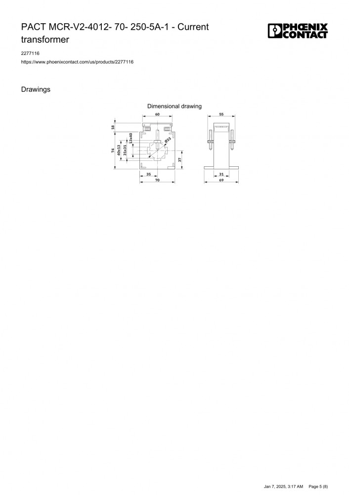 Phoenix Contact 2277116 technical document page 5