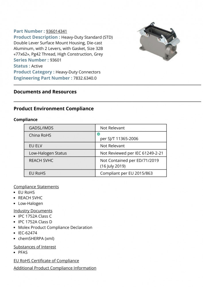 MOLEX 936014341 document image 1