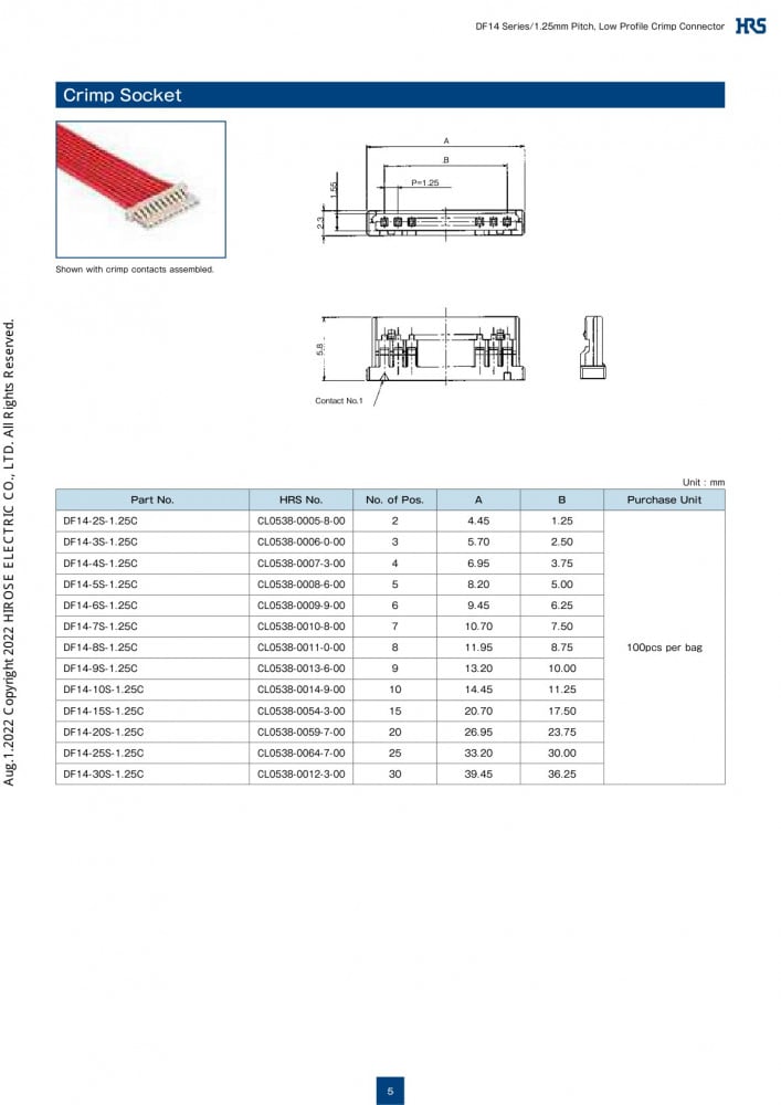 HRS DF14 datasheet page 5