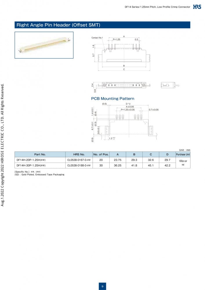 HRS DF14 datasheet page 9
